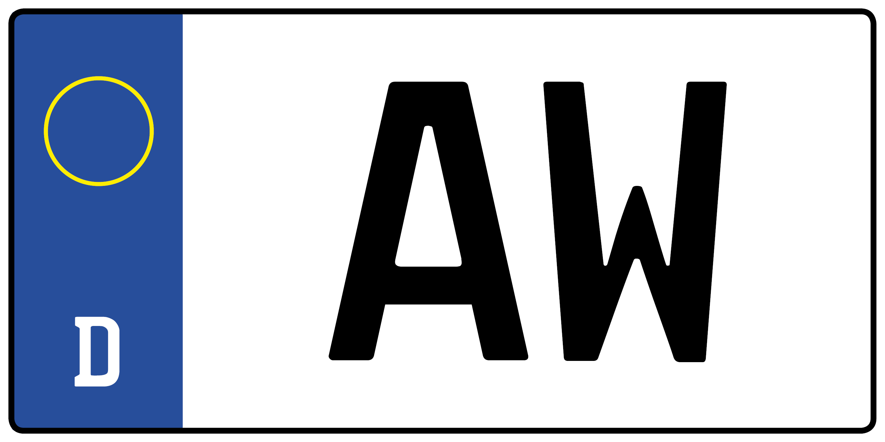 AW // Wofür steht das Auto-Kennzeichen AW? - Autokennzeichen Info