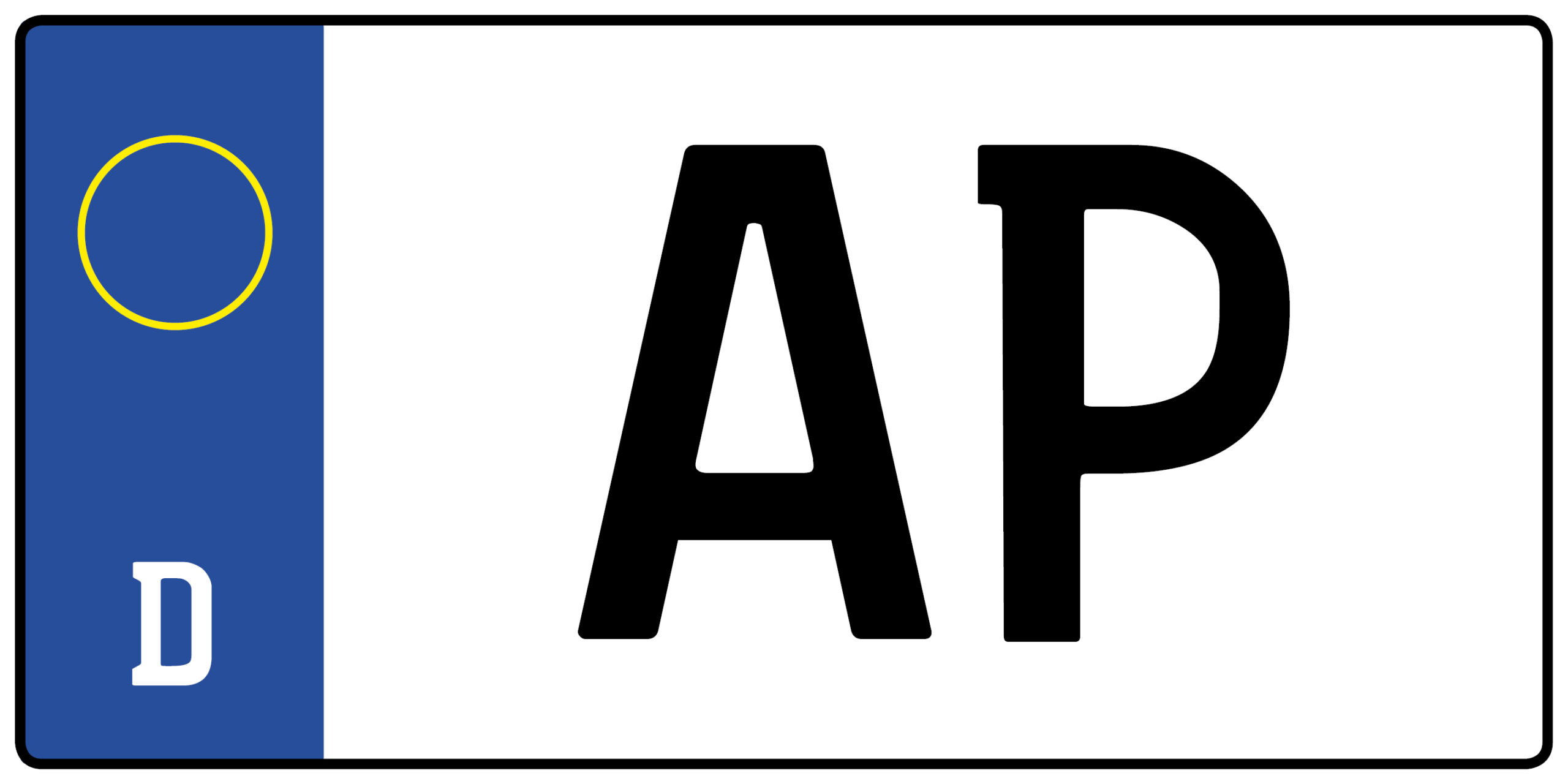 Kfz Kennzeichen Ap