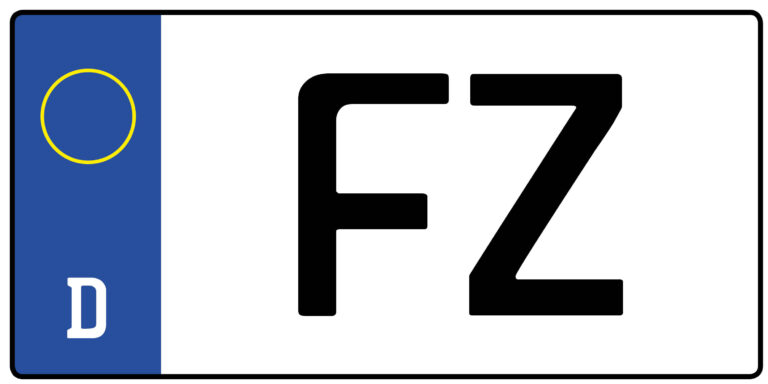 Fz Kfz Kennzeichen