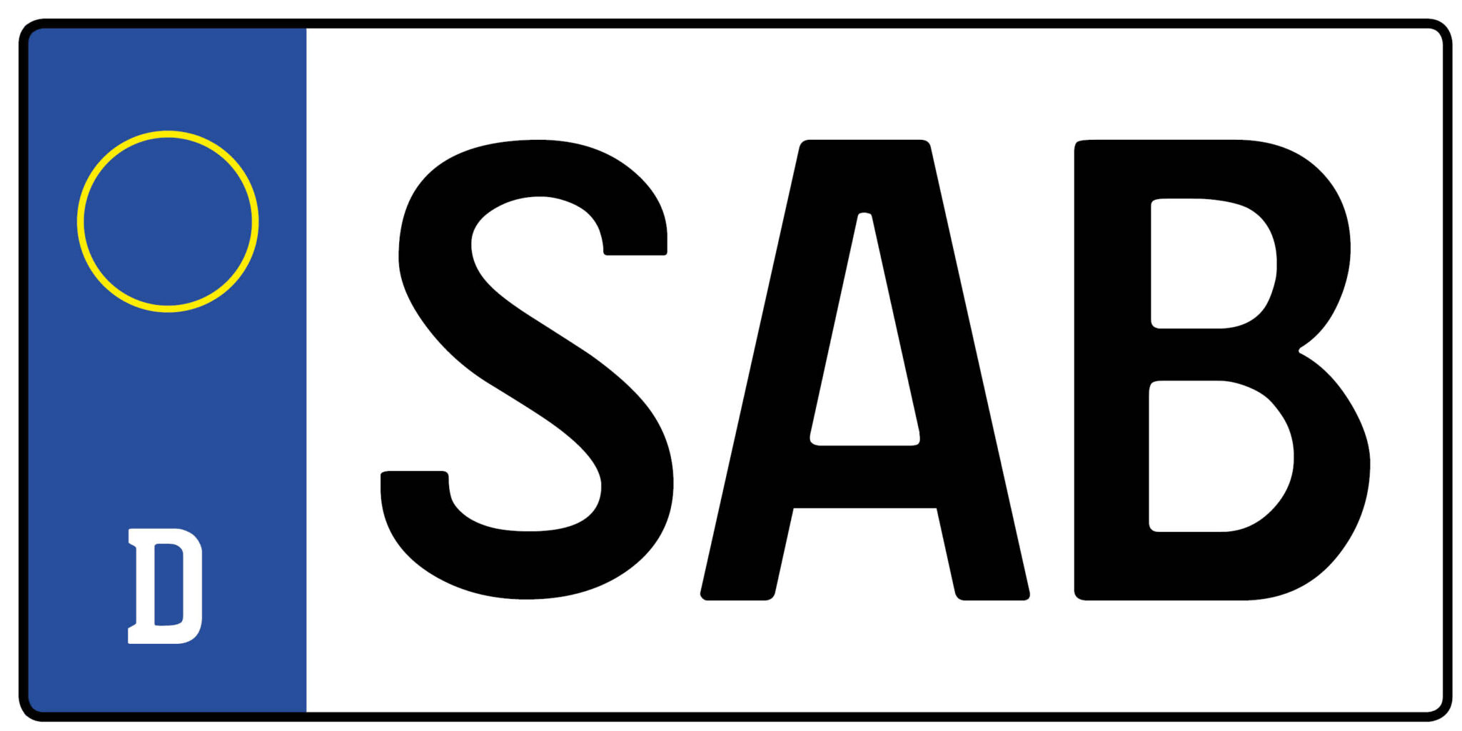 SAB // Wofür steht das Auto-Kennzeichen SAB? - Autokennzeichen Info